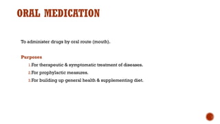 Medication Administration procedure (Oral, IM, IV & Inhalation)) | PPTX
