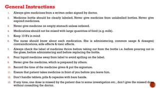Medication Administration procedure (Oral, IM, IV & Inhalation)) | PPTX