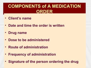 Medication administration | PPT
