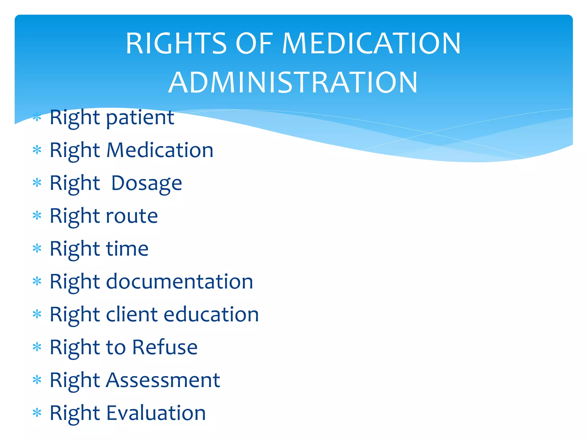 Medication administration | PPTX