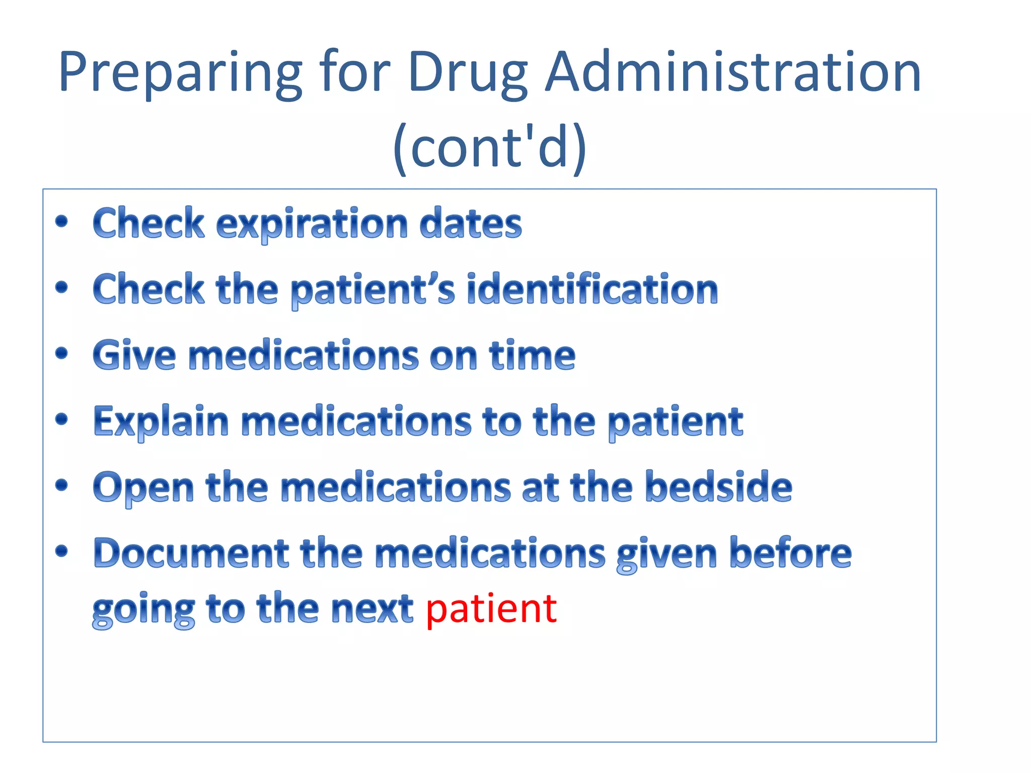 Medication administration | PPTX