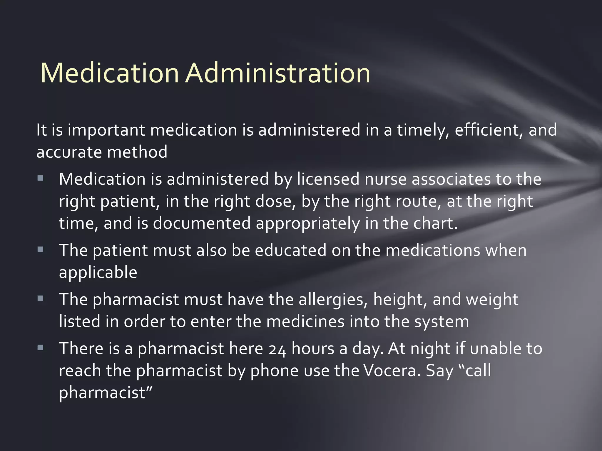 Medication administration | PPTX