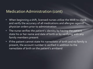 Medication administration | PPTX