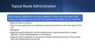 Medication administration | PPTX