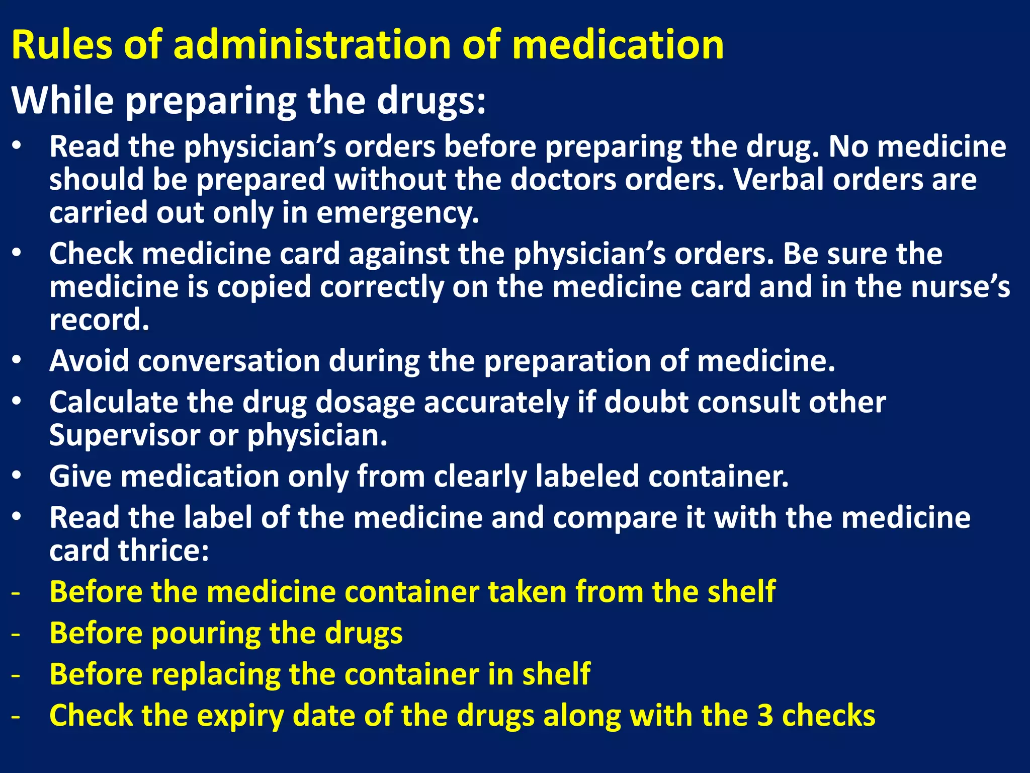 Medication administration | PPTX