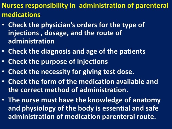 Medication administration