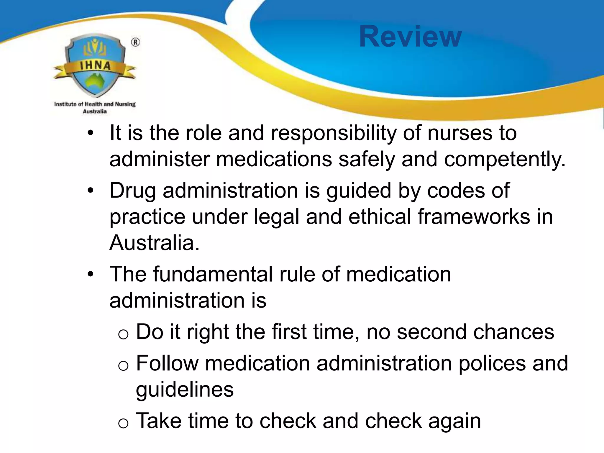 Medication Administration and Calculation for Nurses Returning to ...