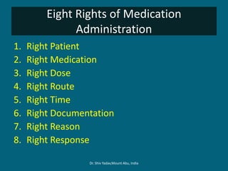 Medication Administration - Eight Rights of Medication Administration ...