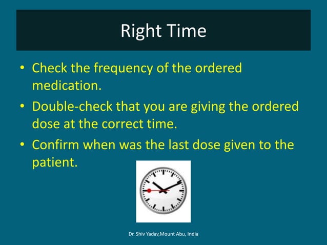 Medication Administration - Eight Rights of Medication Administration | PPT