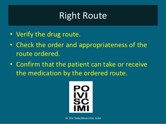 Medication Administration - Eight Rights of Medication Administration