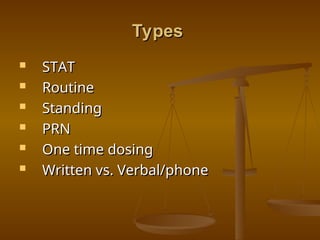 Medication Administration procedures ppt | PPT