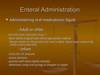 Medication Administration procedures ppt | PPT