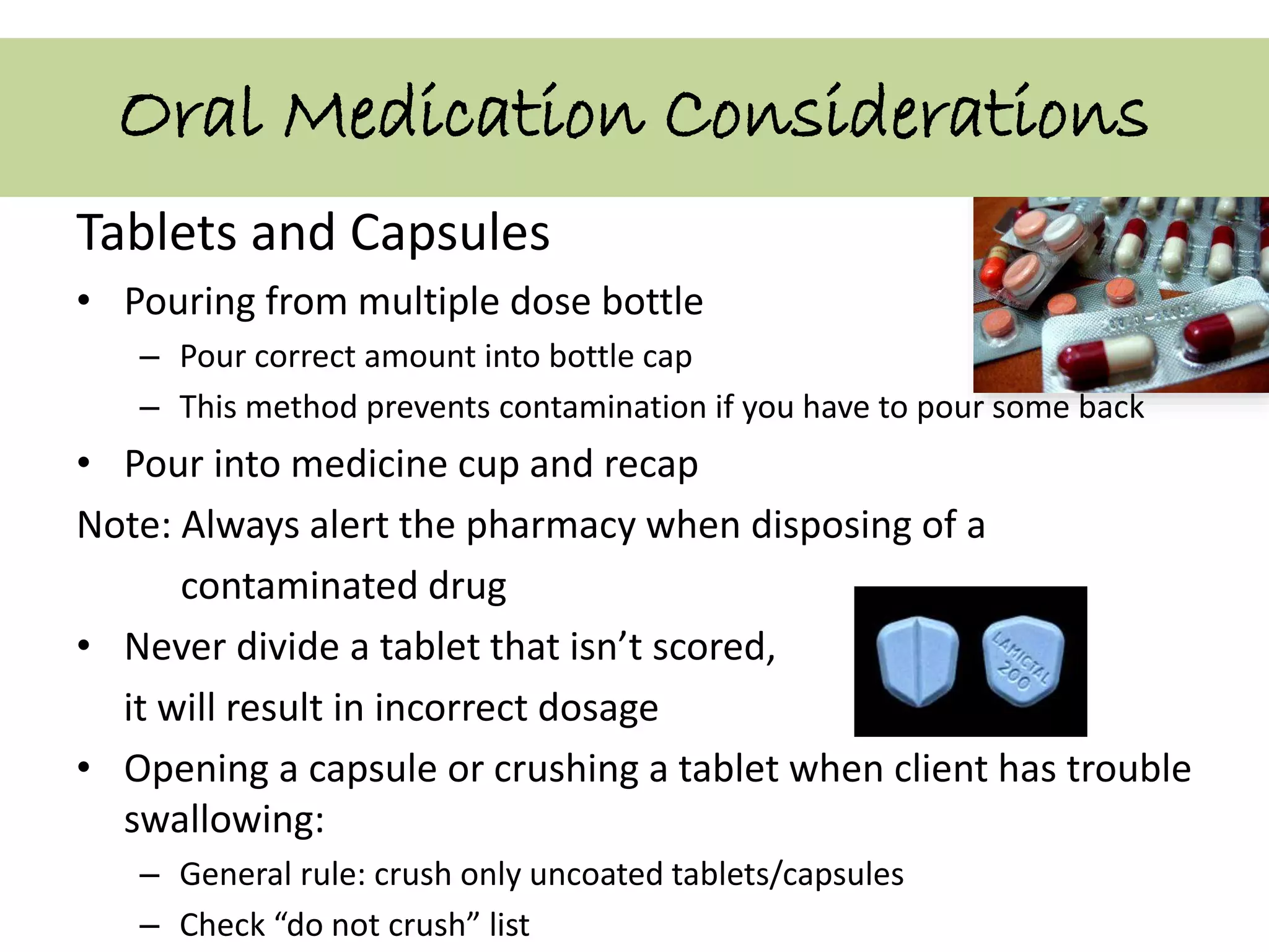 Medication administration via the gastrointestinal (gi) | PPTX