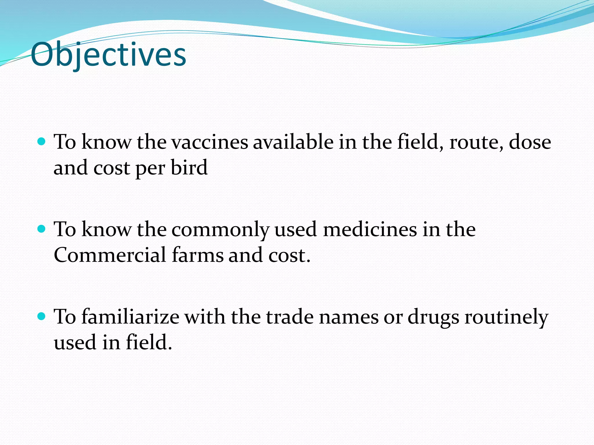General principles of poultry medication | PPTX