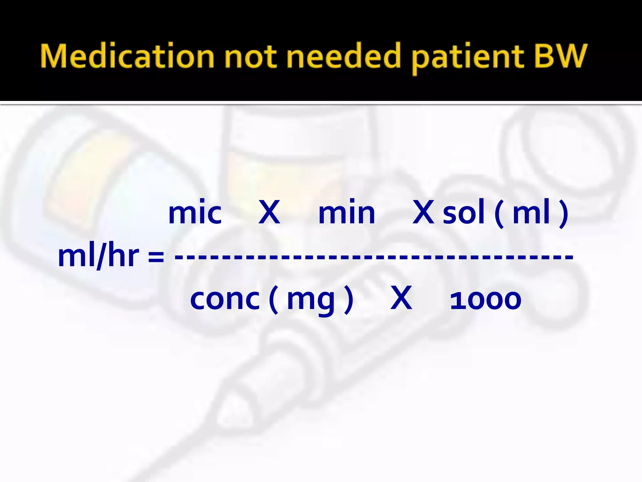 Medication calculation | PPTX