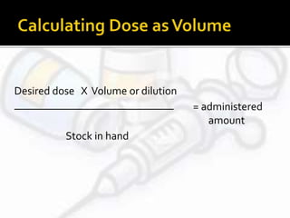 Medication calculation | PPTX