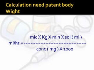 Medication calculation | PPTX