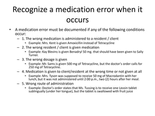 Medication documentation and safety | PPTX