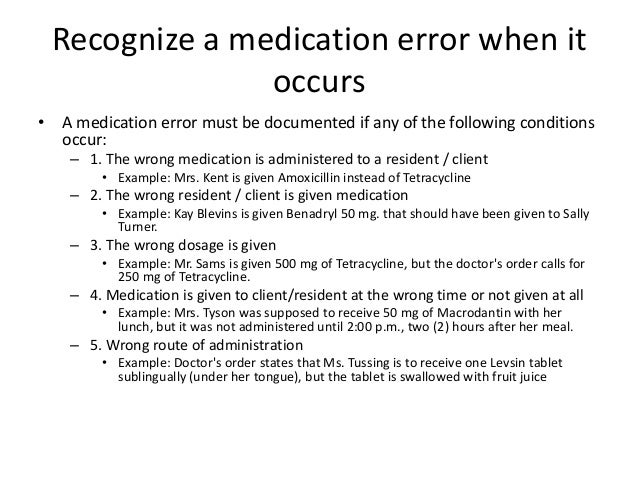 Medication documentation and safety
