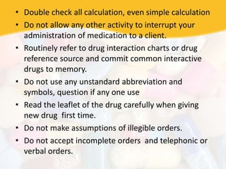 Medication error | PPTX