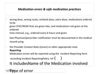 Medication error | ODP