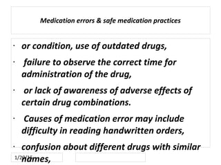 Medication error | ODP