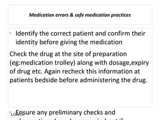 Medication error | ODP