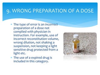 Medication error | PPTX