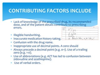 Medication error | PPTX