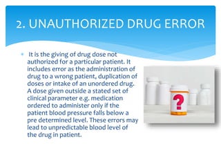 Medication error | PPTX
