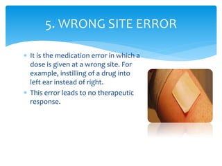 Medication error | PPTX