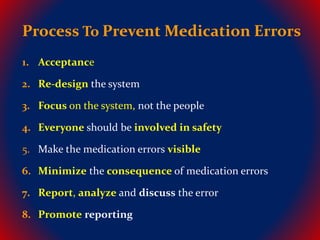 Medication error- In Multidisciplinary Hospital | PPTX
