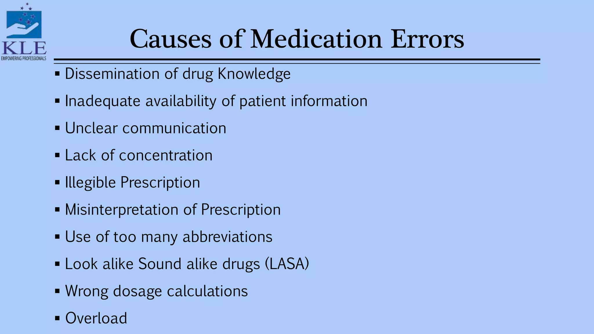 Medication error | PPTX