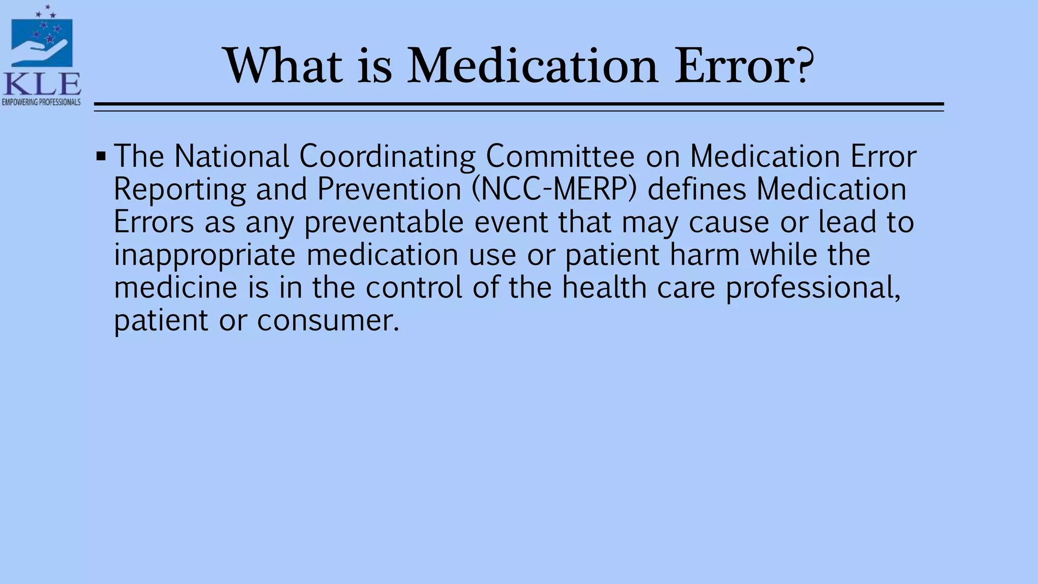 Medication error | PPTX