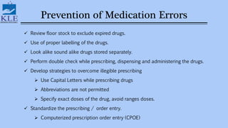 Medication error | PPTX