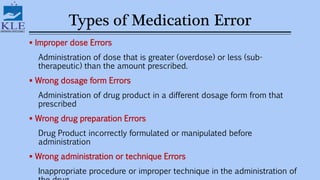 Medication error | PPTX