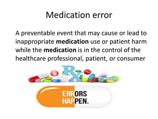 Medication error | PPT