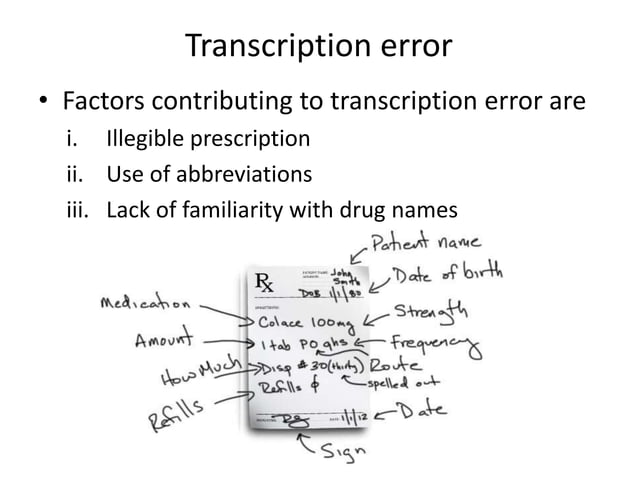 Medication error | PPT