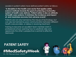 Pharmacovigilance, Medication Error & Patient Safety.pptx