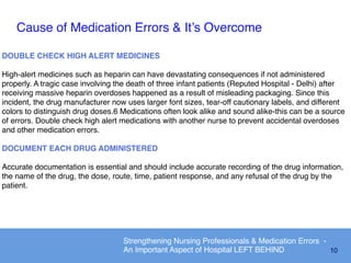 Medication Errors A Serious Topic Left Behind | PDF