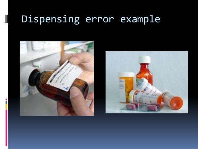 Medication error presentation
