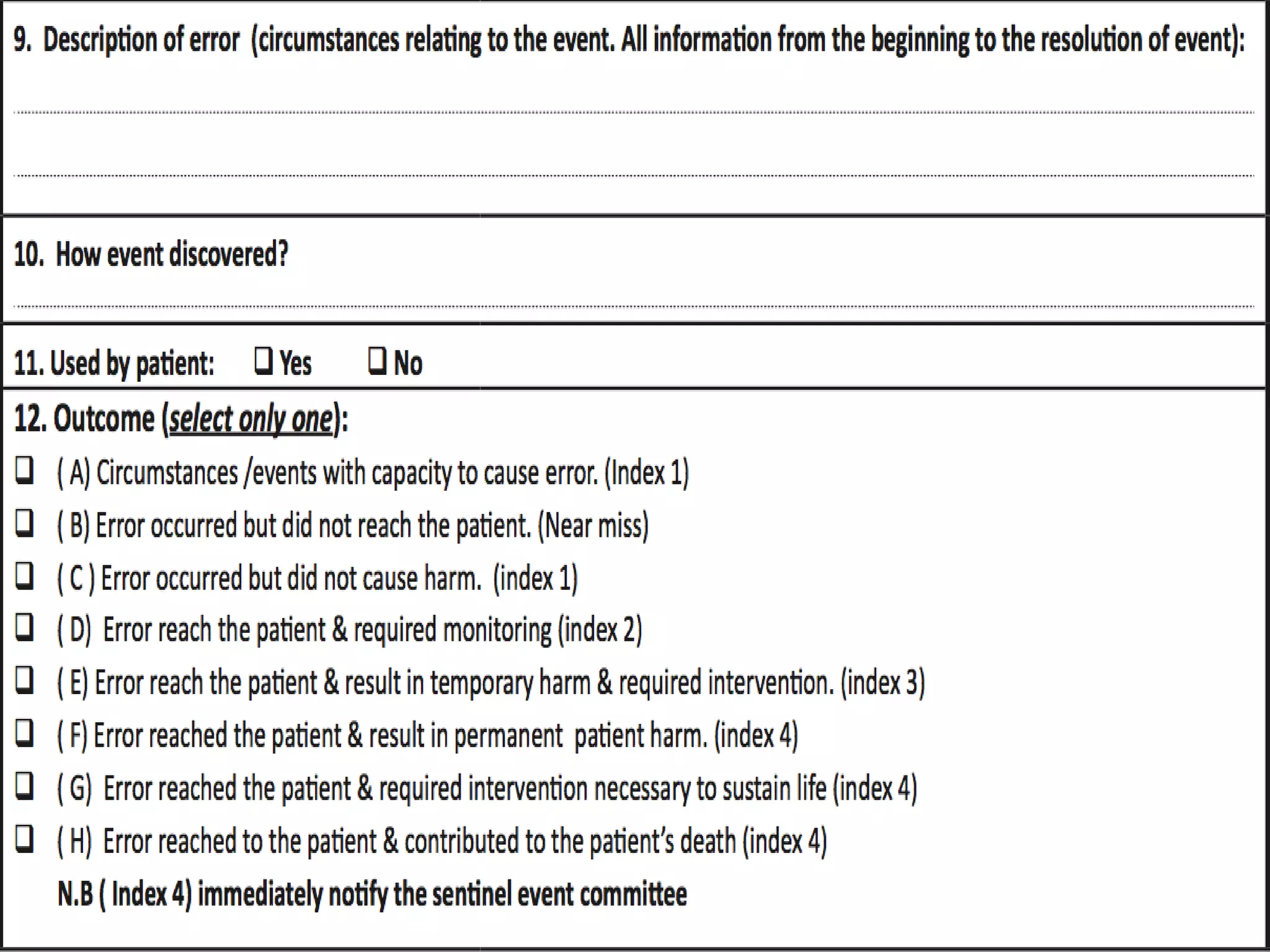 Medication Error Reporting System