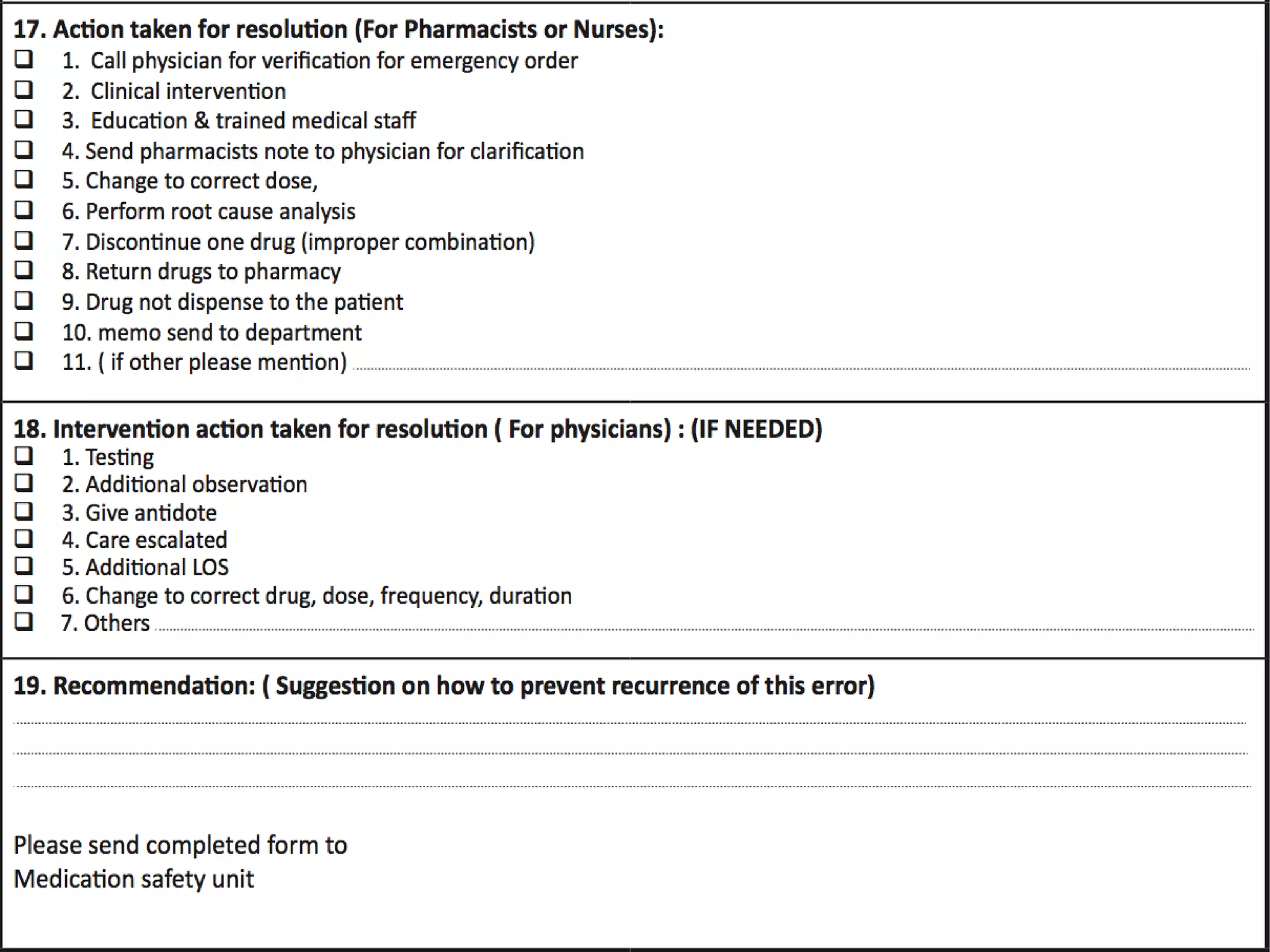 Medication error reporting system | PPT