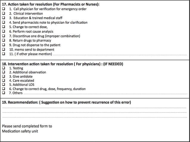 Medication error reporting system | PPT