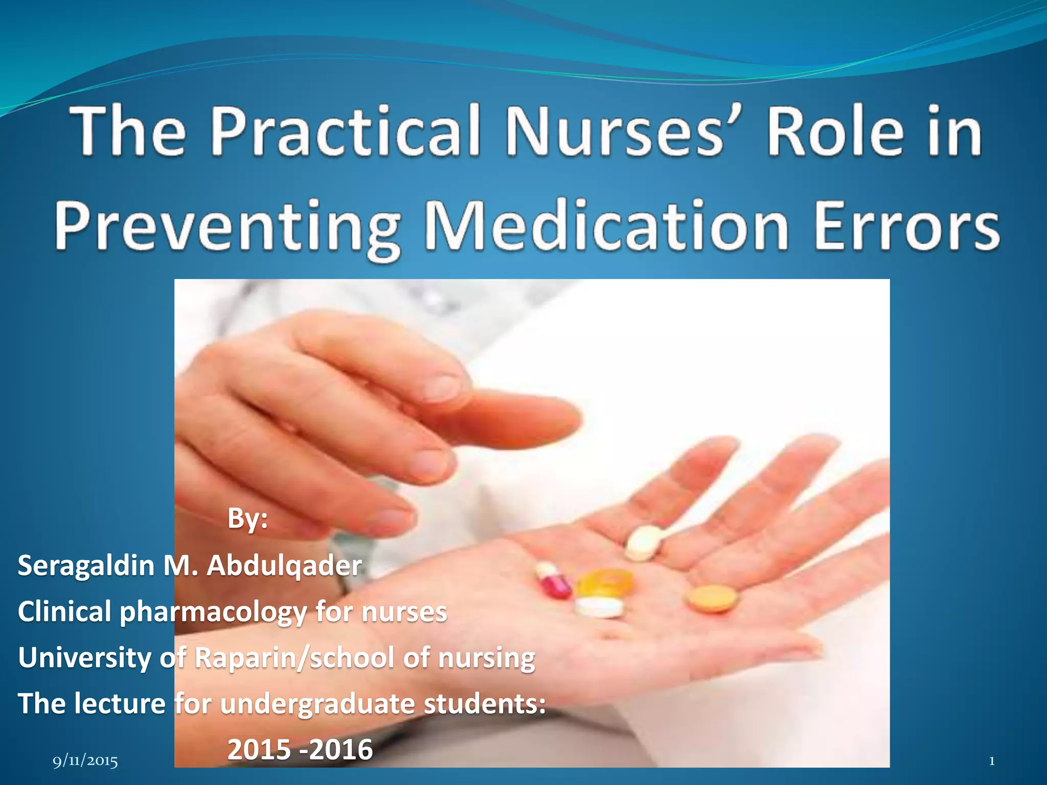 Medication errors | PPT