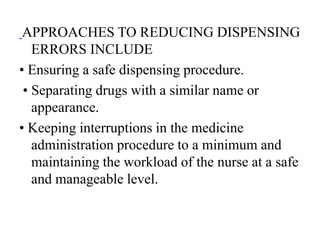 Medication errors | PPTX