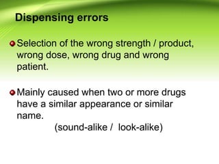 Medication errors | PPT