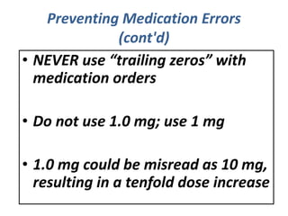 Medication errors | PPTX