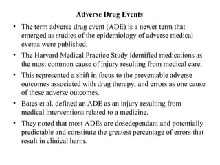 Presentation on medication errors in clinicalpharmacy.ppt