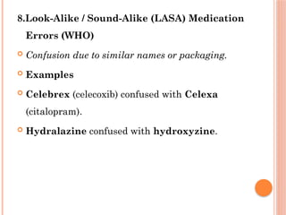 Medication Errors -4th Pharm-D, Clinical Pharmacy, Pharmacy Practice | PPTX